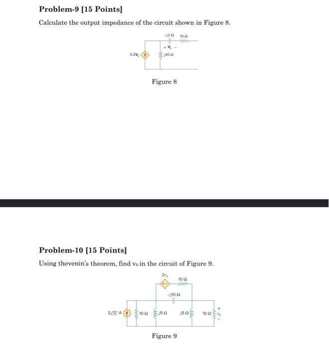 Solved Calculate the output impedance of the circuit shown | Chegg.com