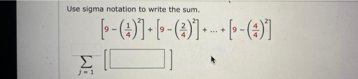 Solved Use sigma notation to write the sum. 8 8 (9) - | Chegg.com