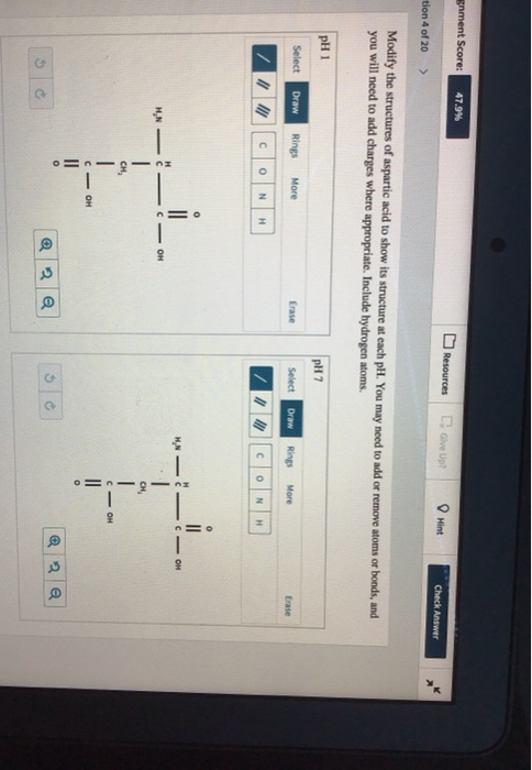 Solved gnment Score: 47.9% Resources D Give Up? Hint Check | Chegg.com