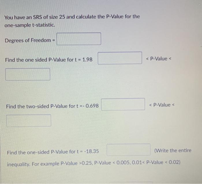 Calculate P Value Example
