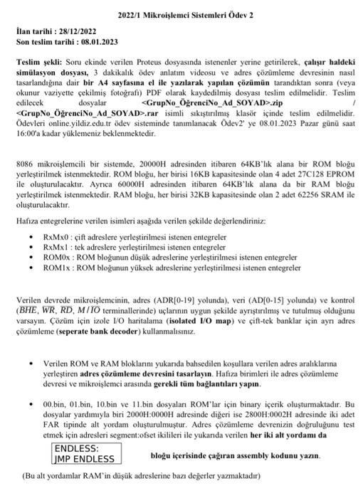 please design a address decoder for rom and ram using | Chegg.com