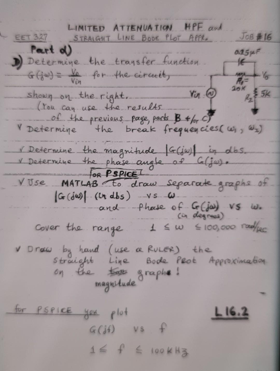 Solved EET 327 LIMITED ATTEN HeF JOB #16 С. NA L 16.1 H6 VIN | Chegg.com