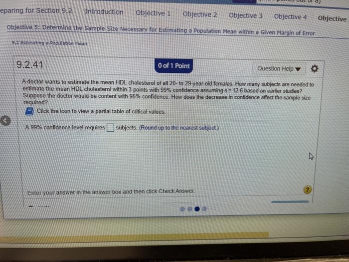 Solved eparing for Section 9.2 Introduction Objective | Chegg.com