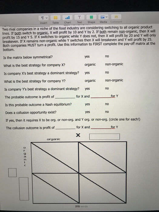 Solved TV E .. T D Insert Table Chart Text Shape Media | Chegg.com