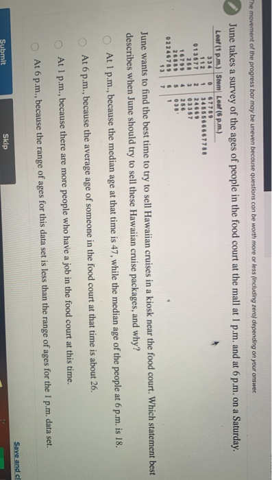 Solved The movement of the progress bar may be uneven | Chegg.com