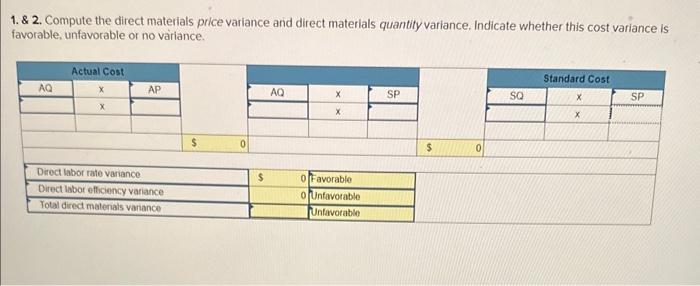 Solved Tableau DA 21-2: Exercise, Direct materials variances | Chegg.com