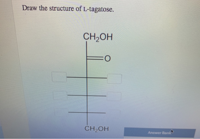 Solved Draw the structure of L-tagatose. СН,ОН O CH OH | Chegg.com