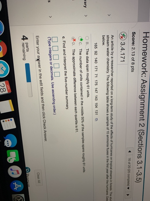 Solved Homework Assignment 2 Sections 3 1 3 5 Score 2 13
