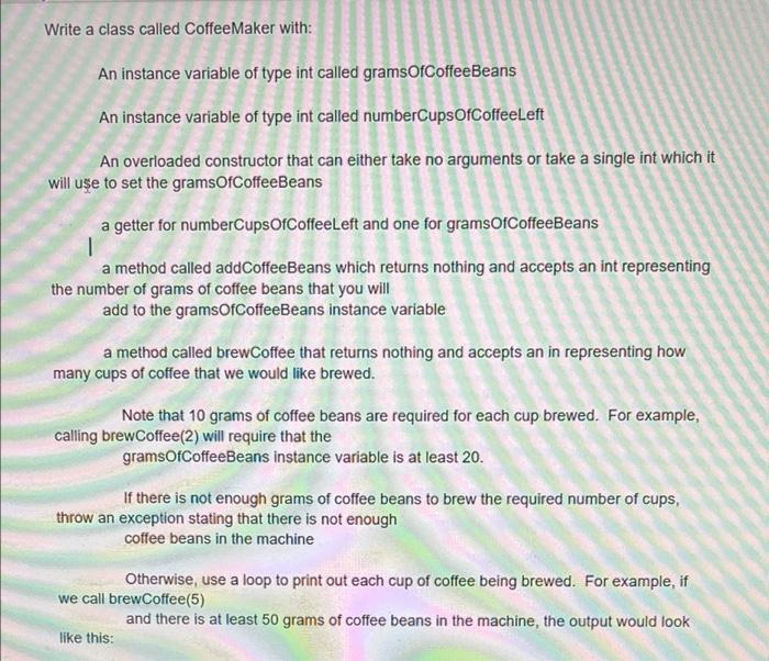 Solved An instance variable of type int called | Chegg.com