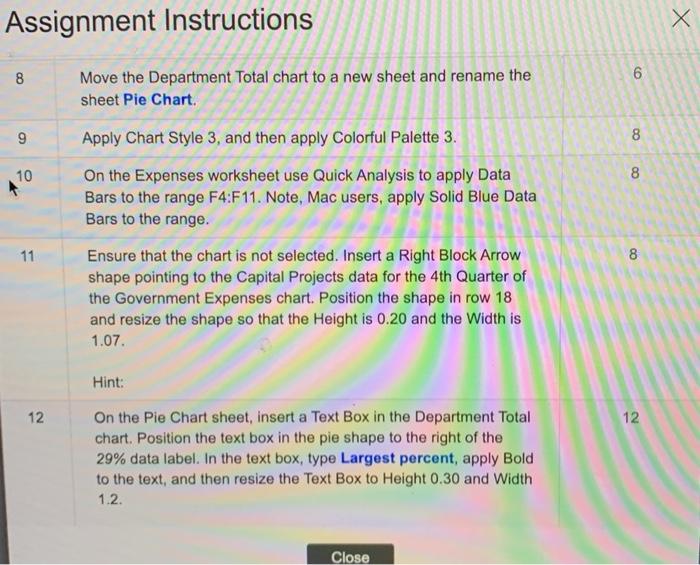 Solved Assignment Instructions X Х Step Instructions Point | Chegg.com