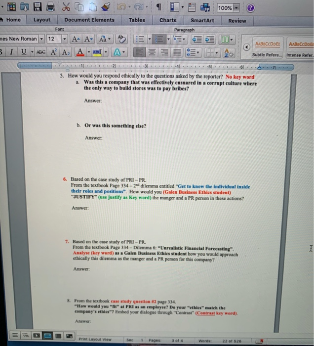 100% Tables Review Charts SmartArt Paragraph Home | Chegg.com