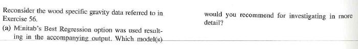 Reconsider the wood specific gravity data referred to | Chegg.com Reconsider the wood specific gravity data referred to | Chegg.com