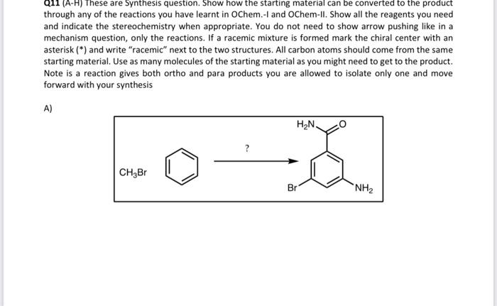 Solved through any of the reactions you have learnt in | Chegg.com