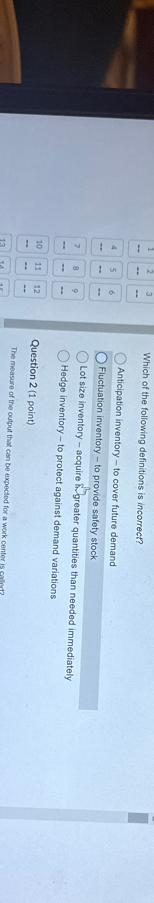 Solved Which of the following definitions is | Chegg.com