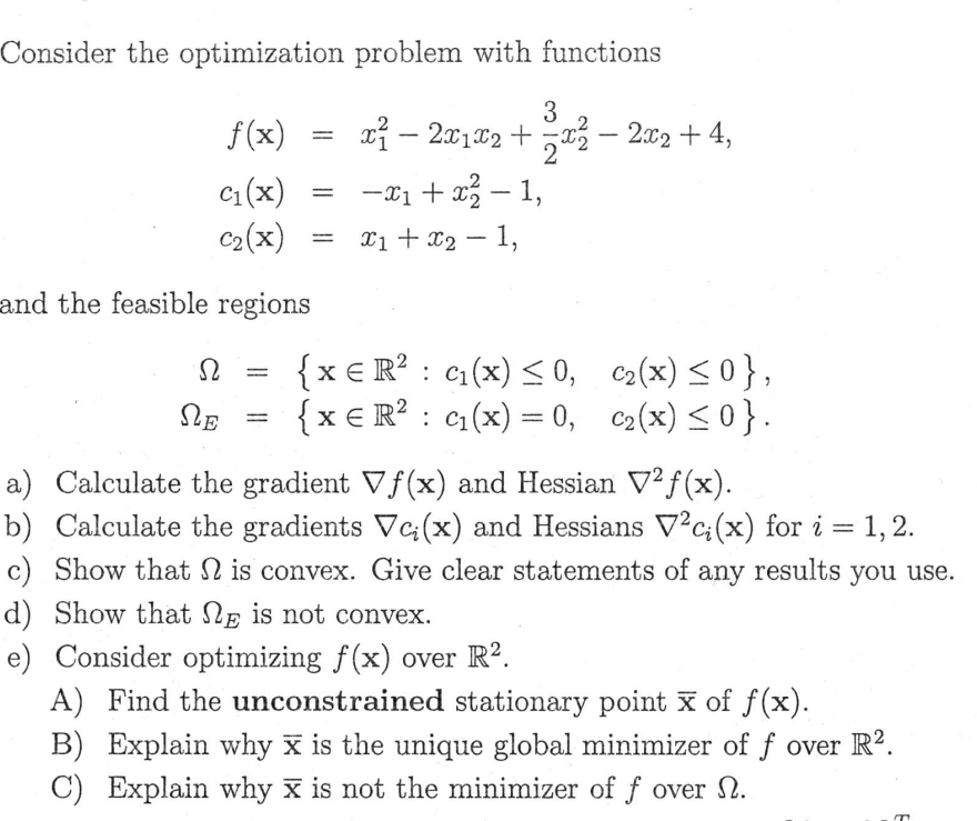 Solved Consider the optimization problem with | Chegg.com