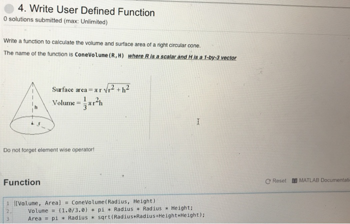 Solved 4 Write User Defined Function O Solutions Submitted