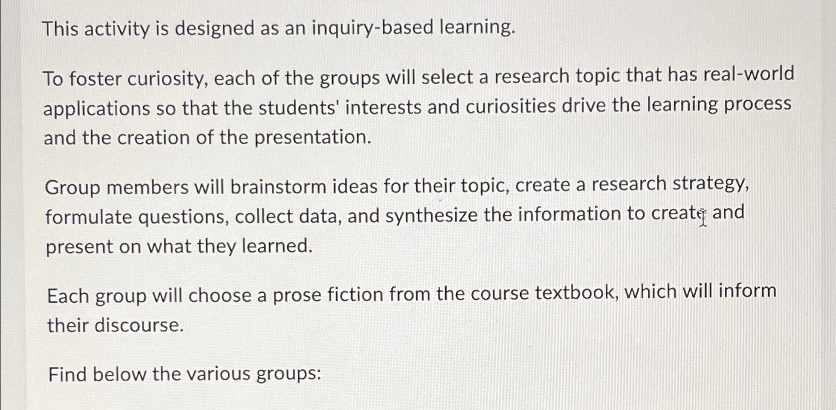 Solved This activity is designed as an inquiry-based | Chegg.com
