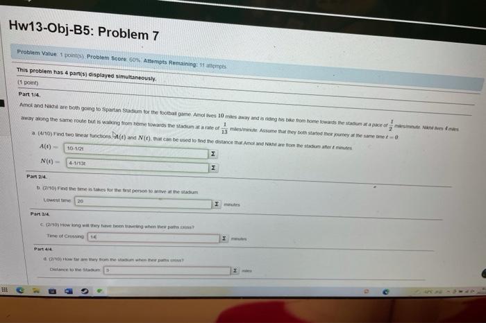 Solved Hw13-Obj-B5: Problem 7 Problem Value 1 points) | Chegg.com Solved Hw13-Obj-B5: Problem 7 Problem Value 1 points) | Chegg.com