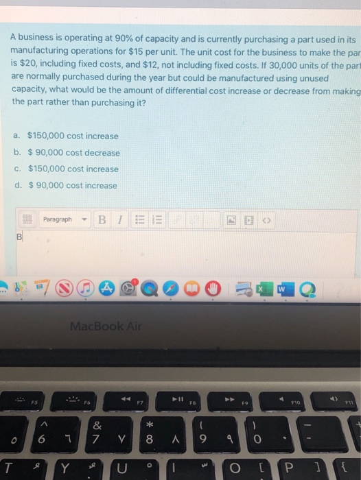 Solved Sales Less variable costs Contribution margin Less | Chegg.com