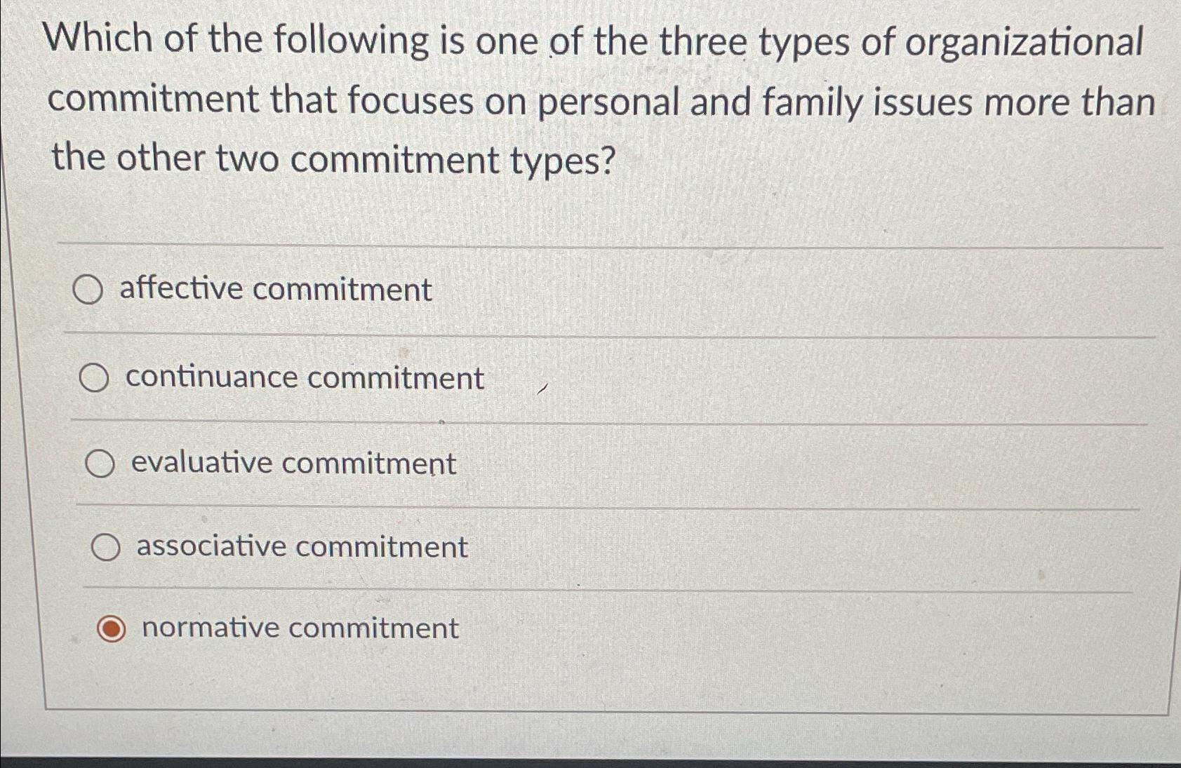 Solved Which of the following is one of the three types of | Chegg.com