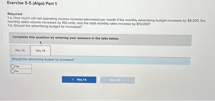 Solved Required information Exercise 5-5 (Algo) Changes in | Chegg.com