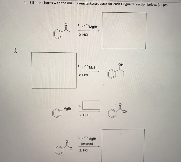 Solved 4. Fill in the boxes with the missing | Chegg.com