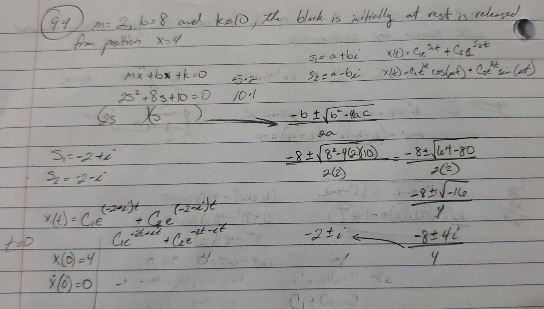 Solved This Is Differential Equations For A Robotics Class 