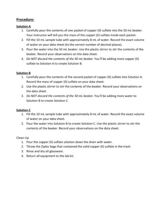 LAB 11: SOLUTIONS Recall that a mixture is made of | Chegg.com
