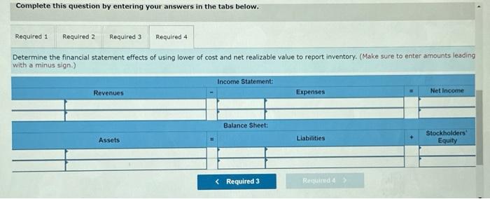 Problem 6-4A (Algo) Report inventory using lower of | Chegg.com