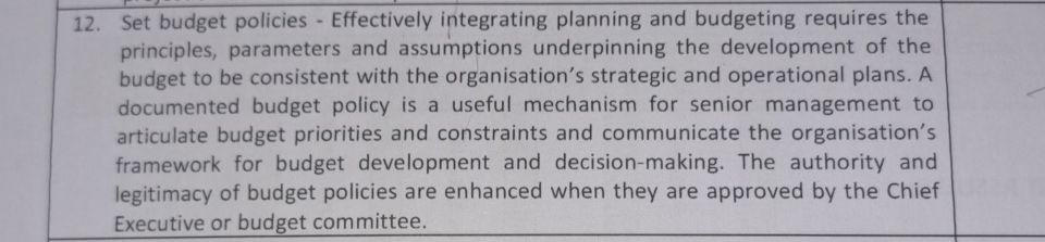 Solved Set budget policies - ﻿Effectively integrating | Chegg.com