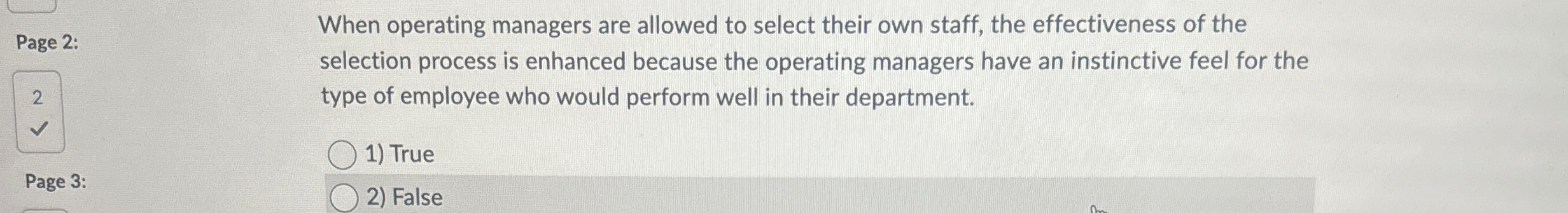 Solved Page 2:When operating managers are allowed to select | Chegg.com