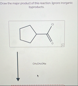 Solved Draw the major product of this reaction. Ignore | Chegg.com