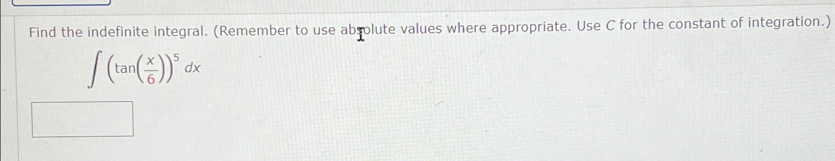 Solved Find the indefinite integral. (Remember to use | Chegg.com
