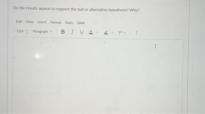 Solved What is a potential alternative hypothesis for | Chegg.com