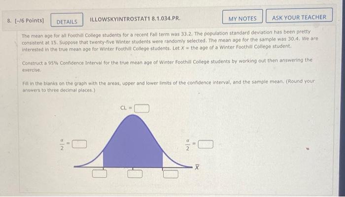 Solved 8. [-/6 Points] DETAILS ILLOWSKYINTROSTAT1 | Chegg.com