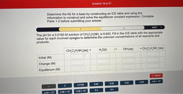 Solved Determine the Kb for a base by constructing an ICE | Chegg.com