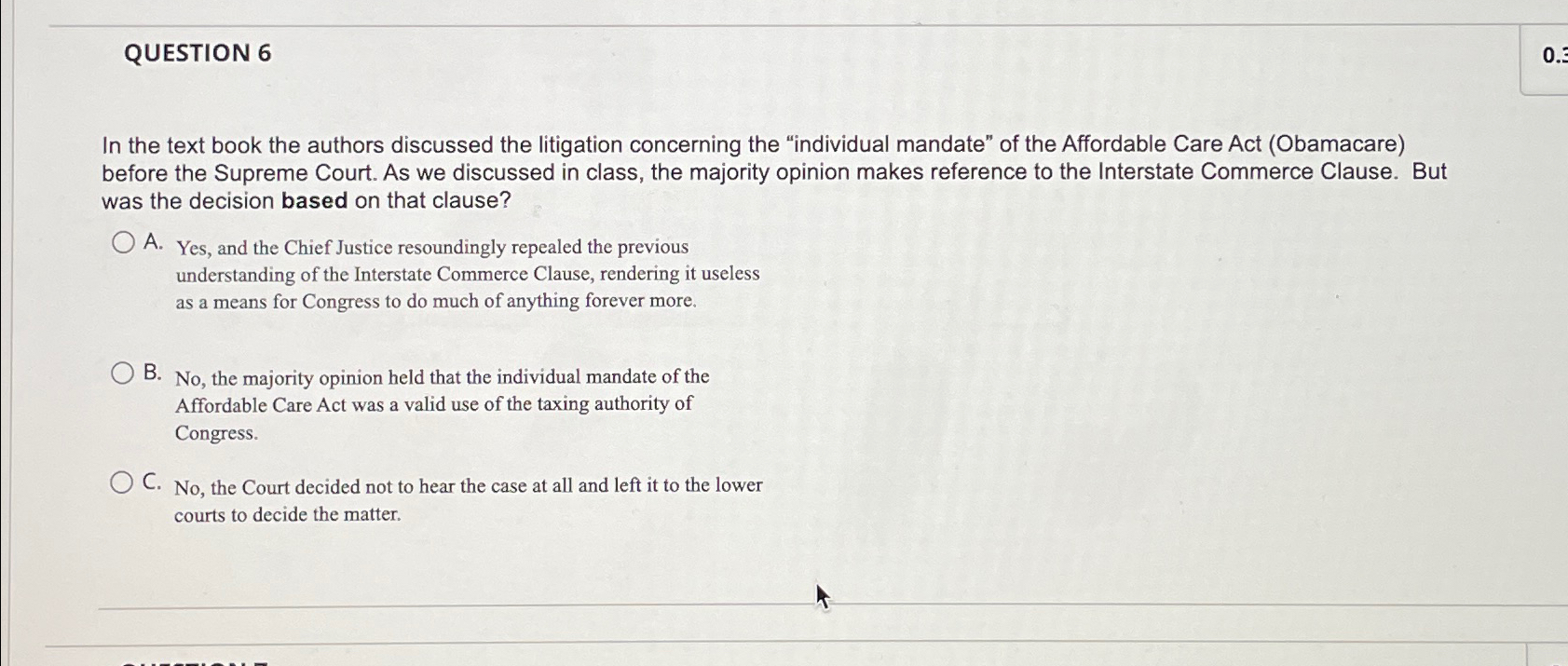 Solved QUESTION 6In the text book the authors discussed the | Chegg.com