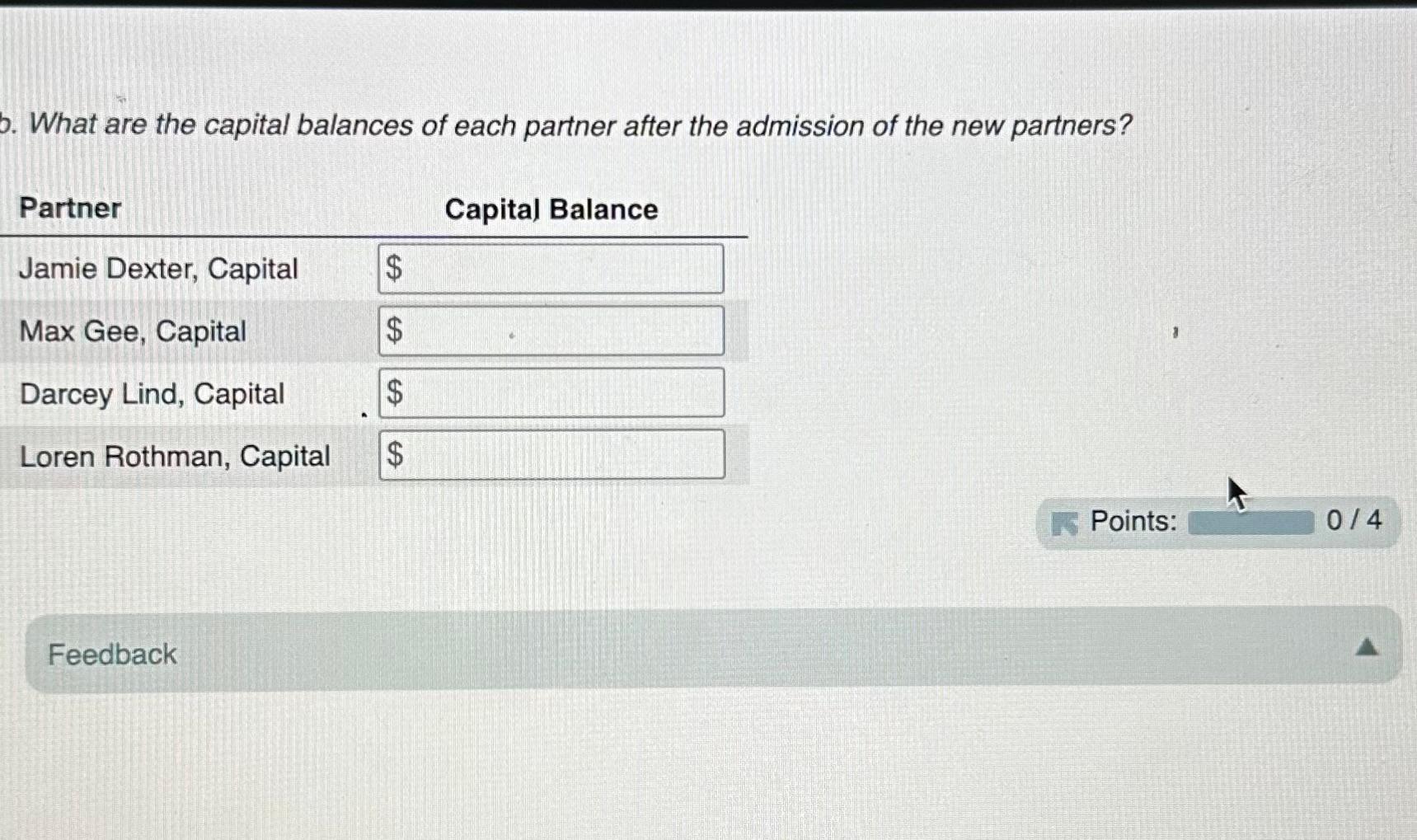 What are the capital balances of each partner after | Chegg.com