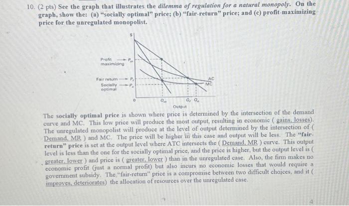 Solved 0. (2 pts) See the graph that illustrates the dilemma | Chegg.com