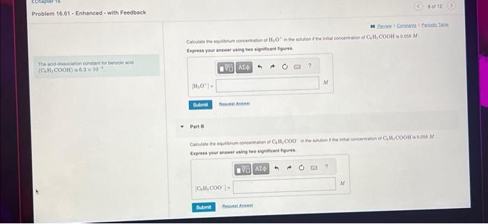 Solved Problem 16.61 - Enhanced - with Feedback (C, H, COOH) | Chegg.com