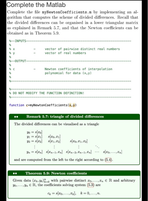 Solved Complete the Matlab Complete the file | Chegg.com
