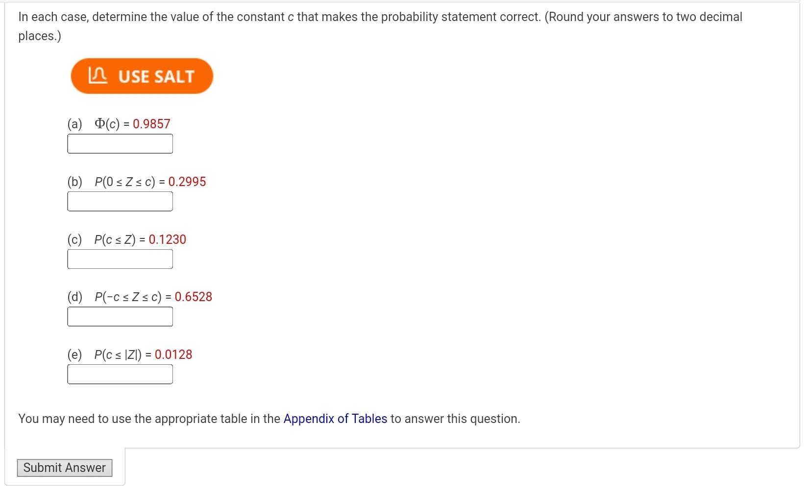 Solved In each case, determine the value of the constant c | Chegg.com