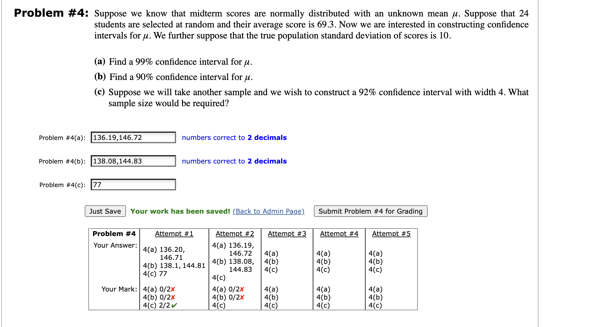 Solved Just (A) ﻿and (B) ﻿please: Problem #4: Suppose we | Chegg.com