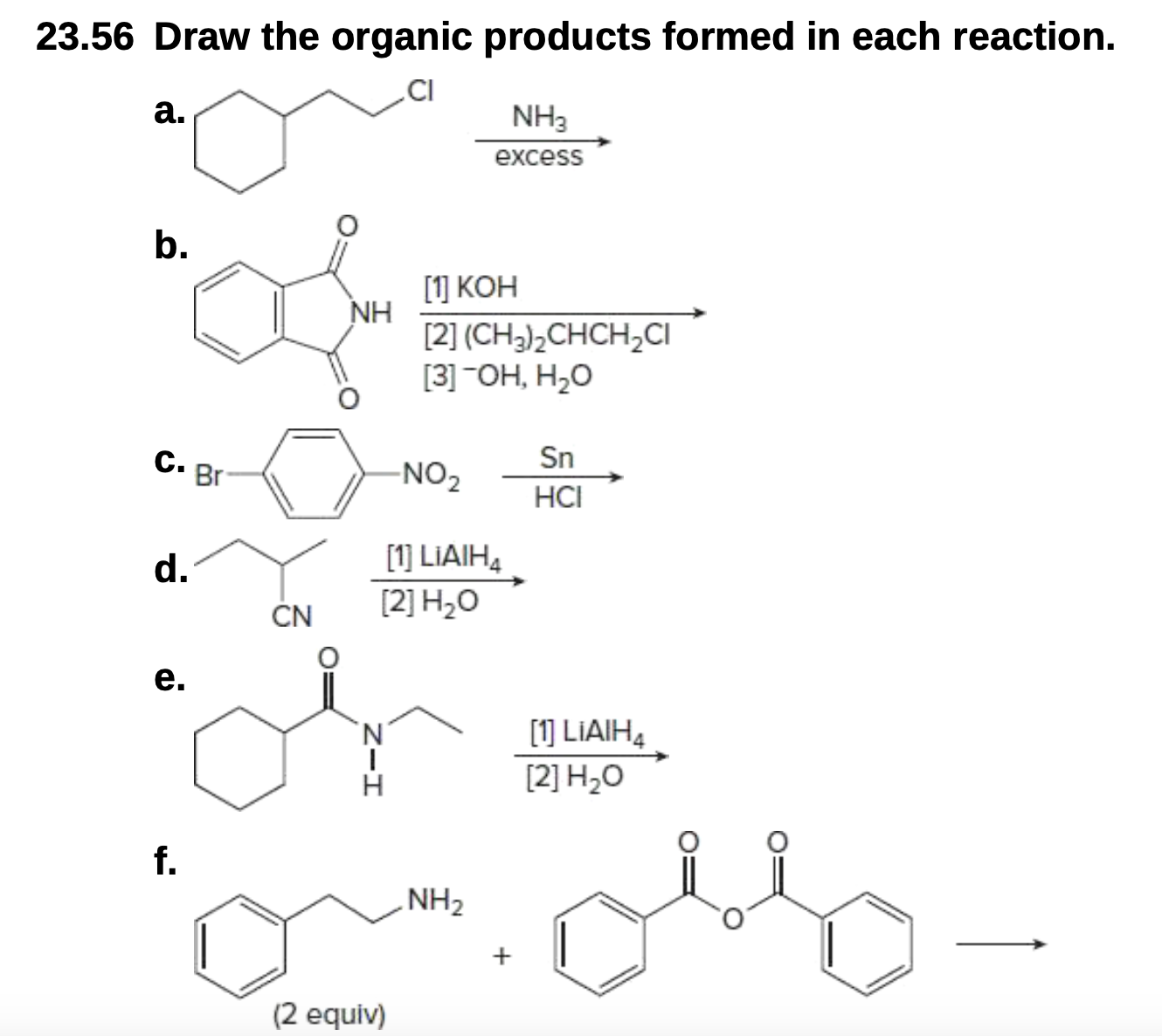 Solved 23.56 ﻿Draw the organic products formed in each | Chegg.com