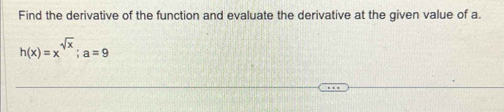 Solved Find the derivative of the function and evaluate the | Chegg.com