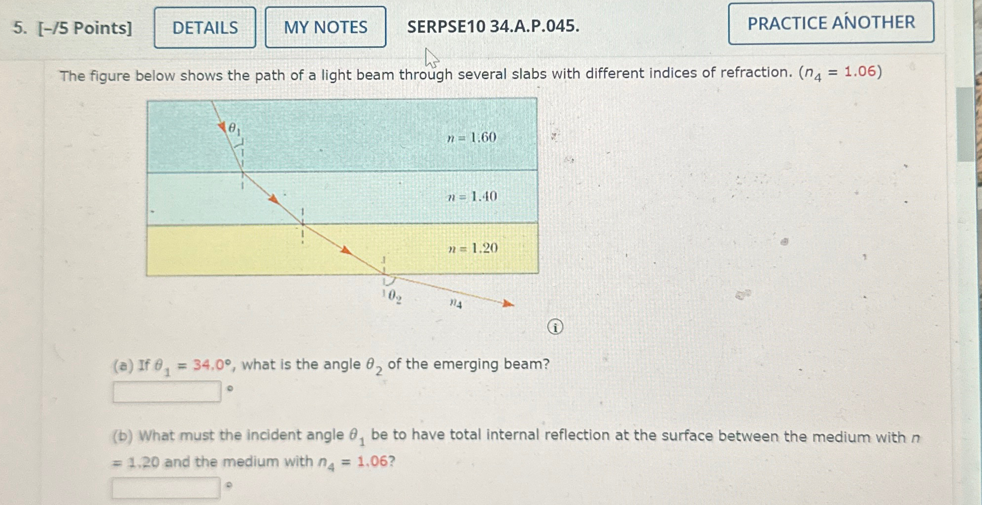 Solved [-/5 ﻿Points]SERPSE10 34.A.P. 045.PRACTICE ÁNOTHERThe | Chegg.com