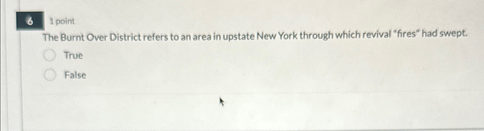 Solved 61 ﻿pointThe Burnt Over District refers to an area in | Chegg.com