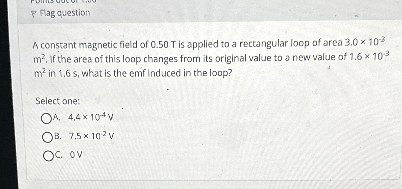 Solved Flag questionA constant magnetic field of 0.50T ﻿is | Chegg.com
