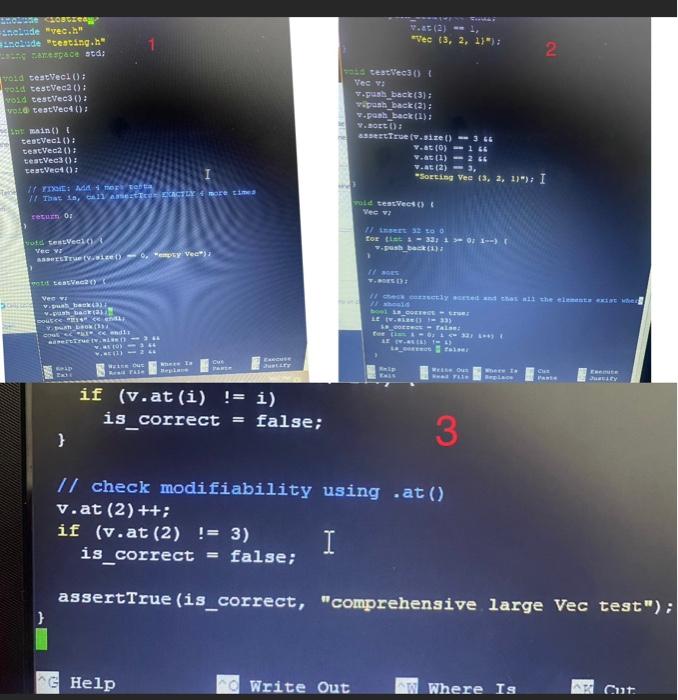 Solved in c++ please help me to corrsct the tests 2,3and 4, | Chegg.com