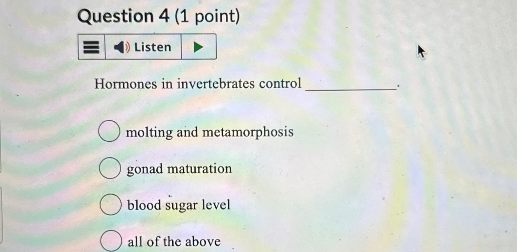 Solved Hormones in invertebrates control______molting and | Chegg.com